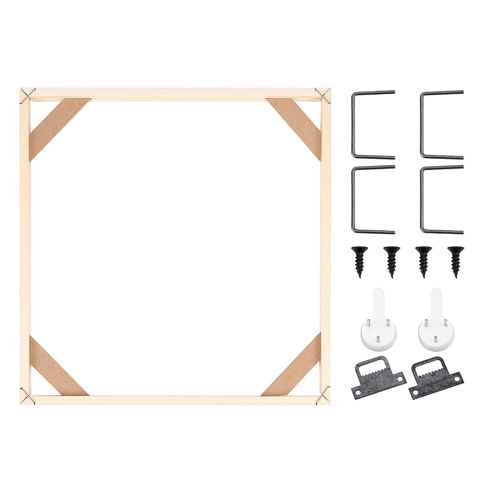 DIY 1Bag DIY Solid Wood Canvas Frame Kit Wooden Art Frames for Oil ...