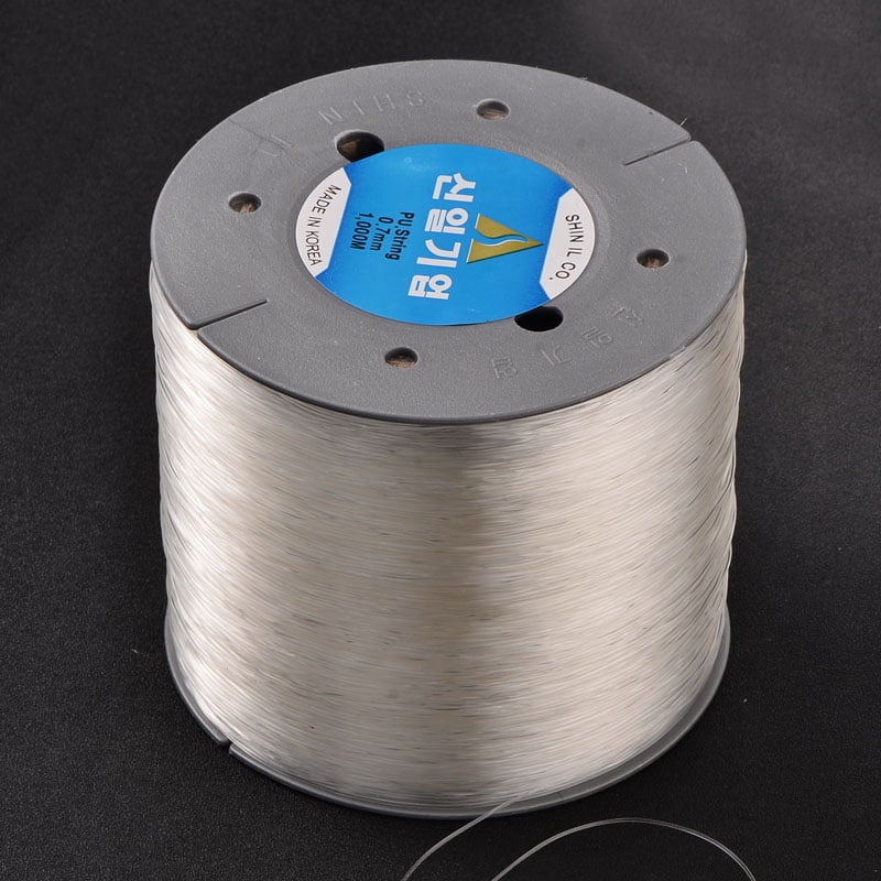 DIY 1Roll Korean Elastic Crystal Thread Clear 0.7mm 1093.61 yards(1000m ...