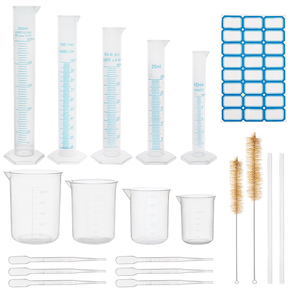 DIY 1Set Measuring Cylinder Tools Sets with Plastic Measuring Cylinder ...