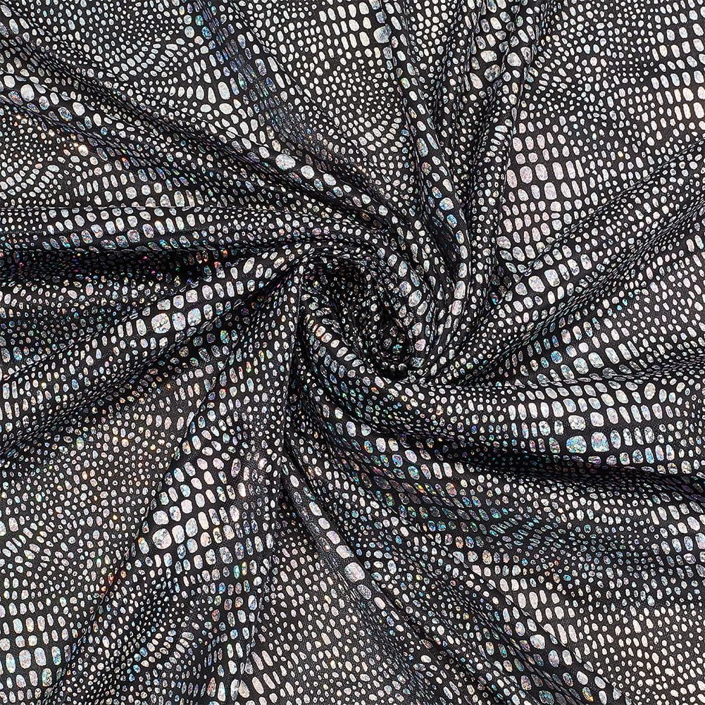DIY 1Yard Silver Snake Skin Texture Fabric 62.2inch Wide Snake Scale ...