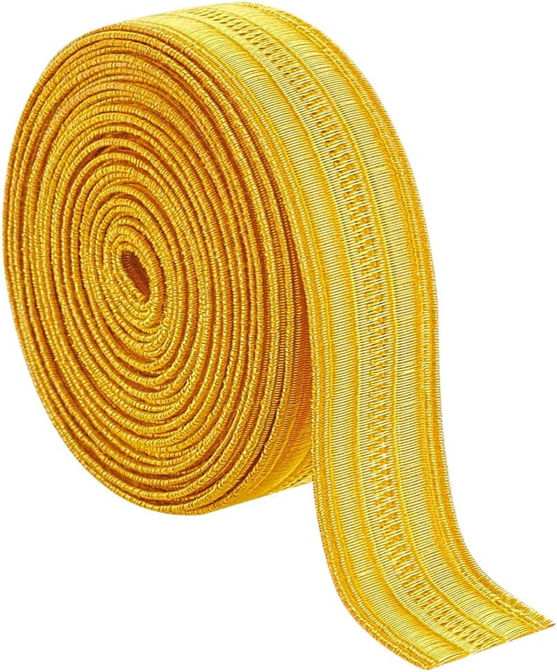 DIY 2.19 Yards Metallic French Bullion Braid Ribbon 0.5inch Wide Golden ...