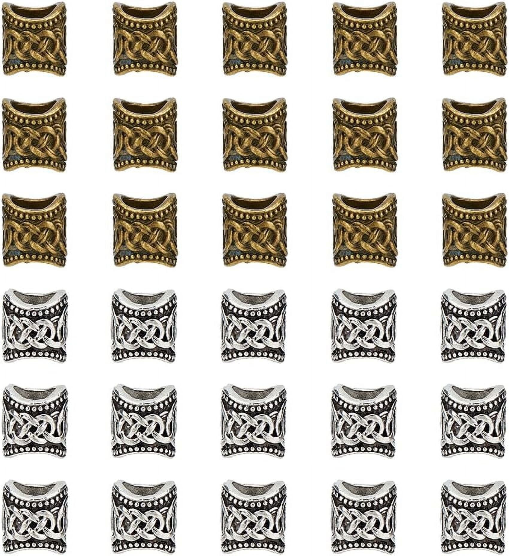 DIY 2 Colors Character Patterns Hair Cuff Beads Alloy European Style ...