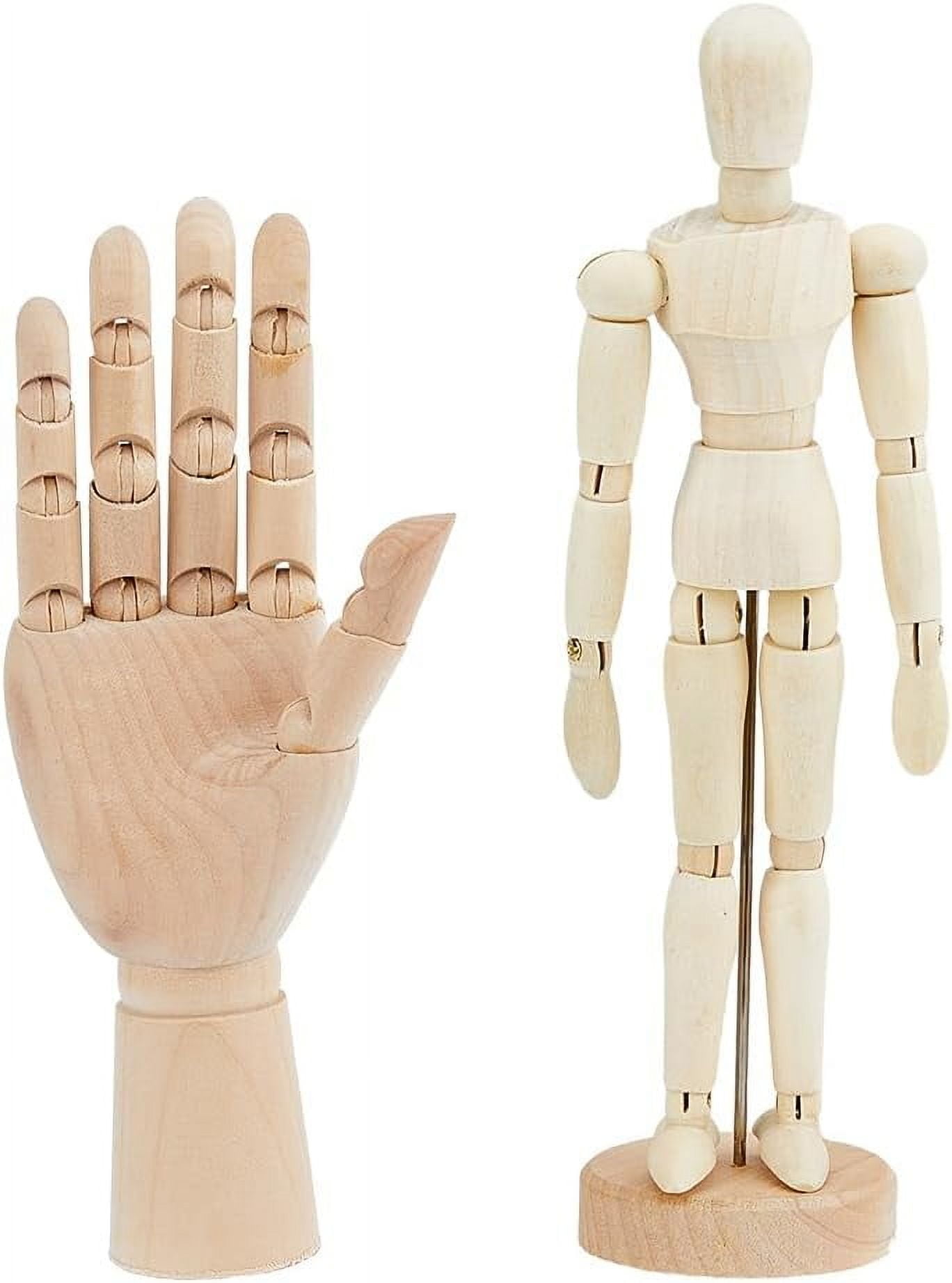 DIY 2 Styles Artist Mannequin Poseable Drawing Manikin and Wooden ...