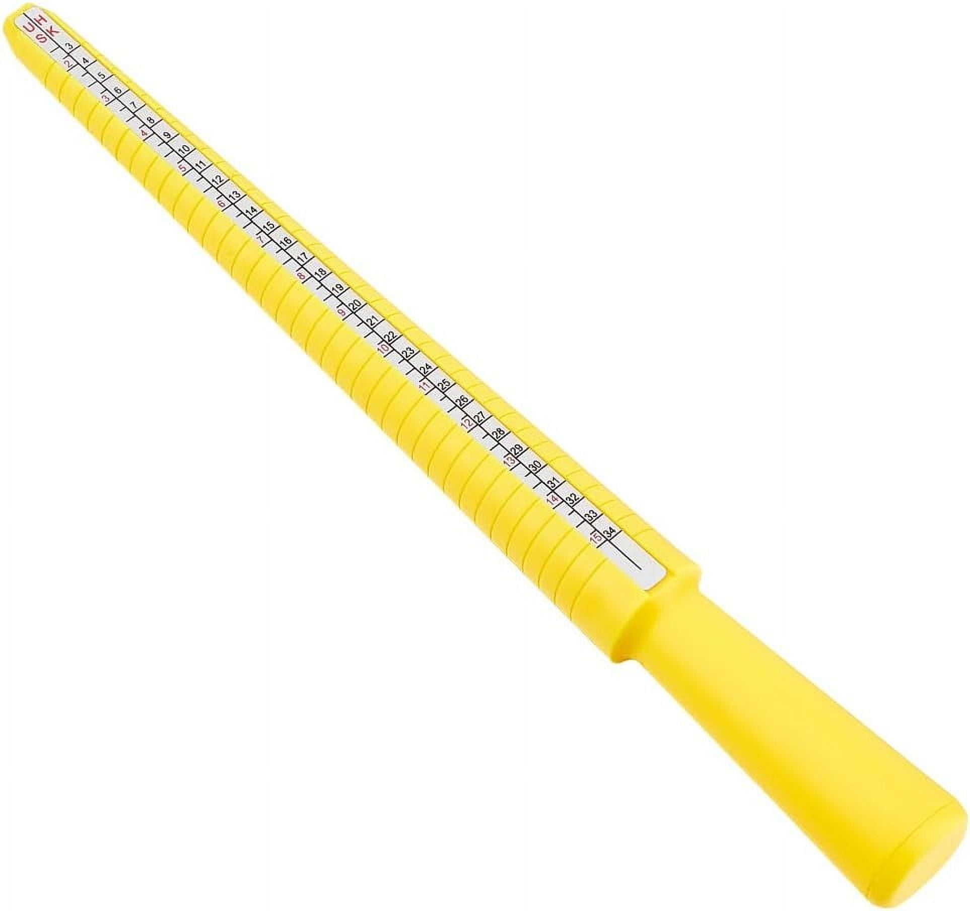 DIY 2 Types Ring Sizing Measuring Tool Plastic Ring Mandrel American ...