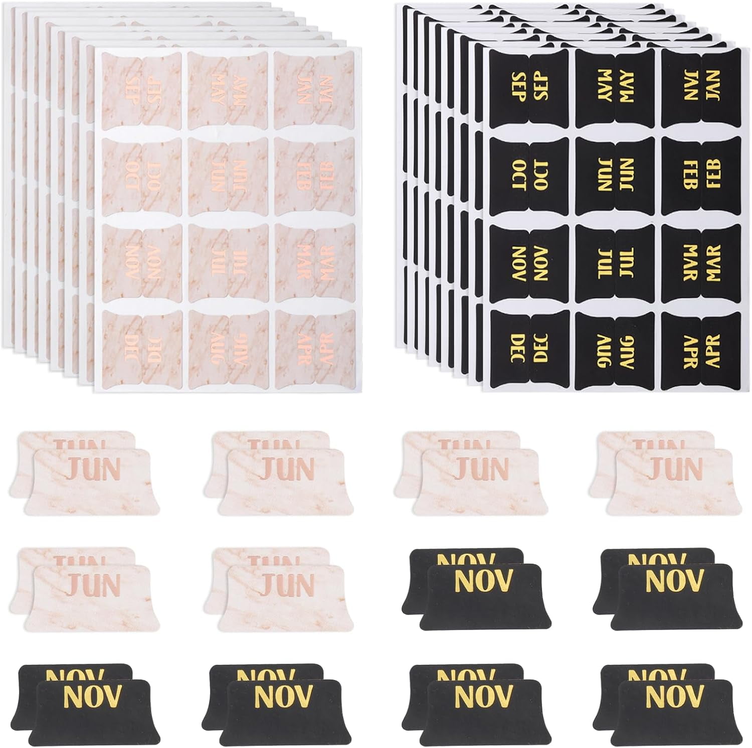 DIY 20 Sheets 240Pcs Monthly Tabs Monthly Planner Stickers Waterproof ...