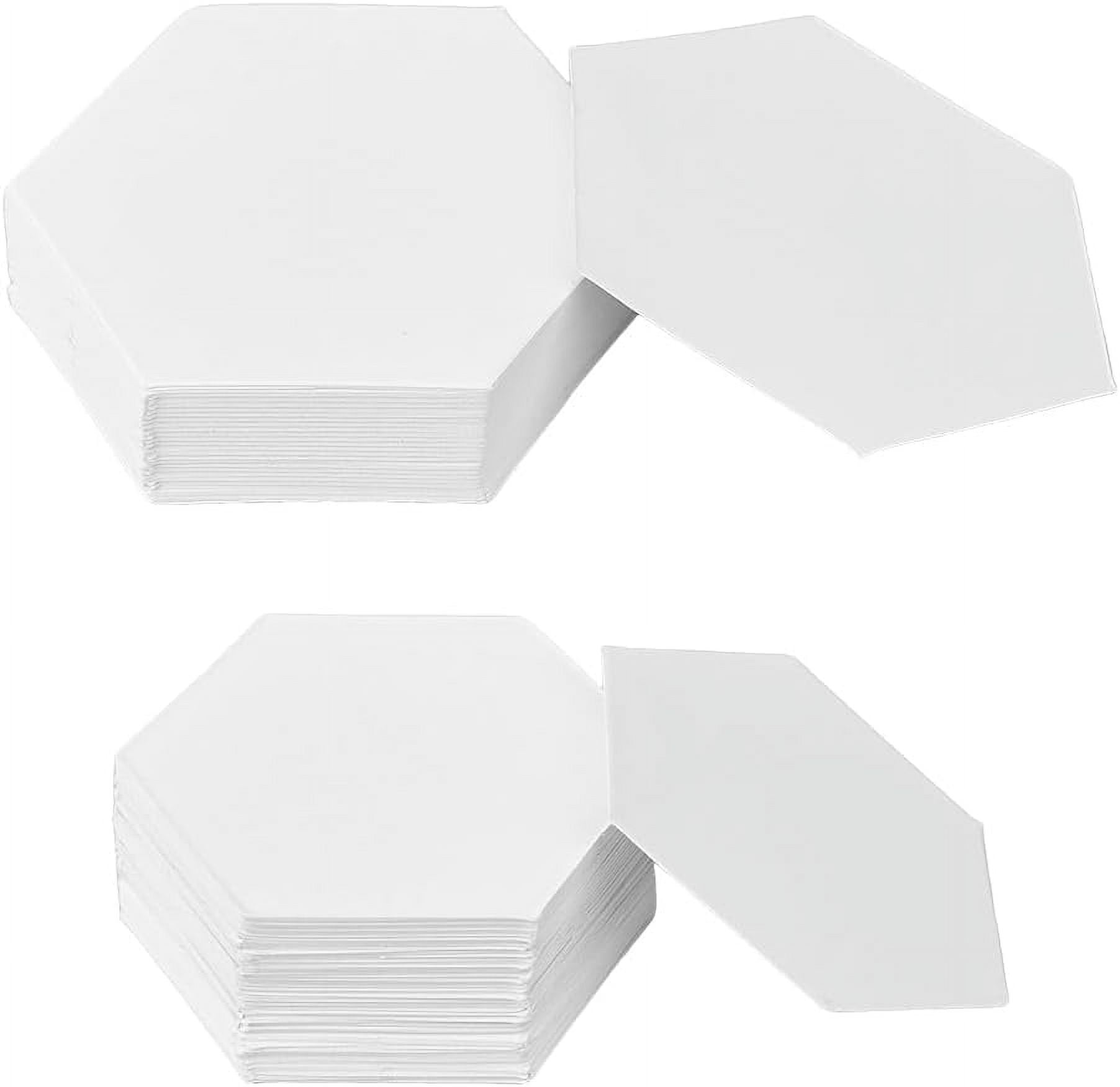 DIY 200Pcs 2 Sizes Quilting Paper Templates Hexagon Paper Piecing Paper ...