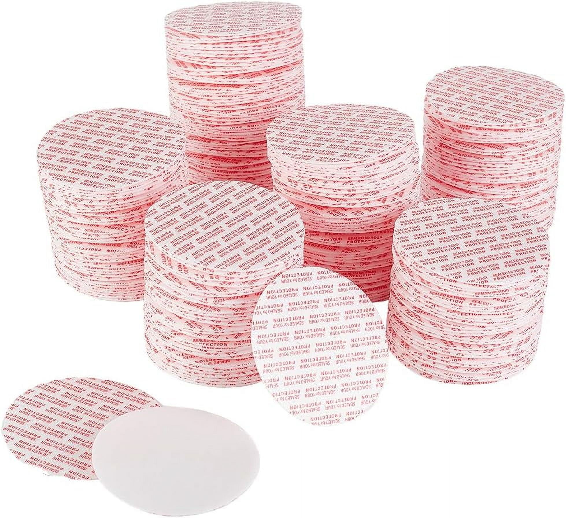 DIY 200Pcs Pressure Sensitive Seals 2.5" Foam Lid Liners Bottle Cap ...
