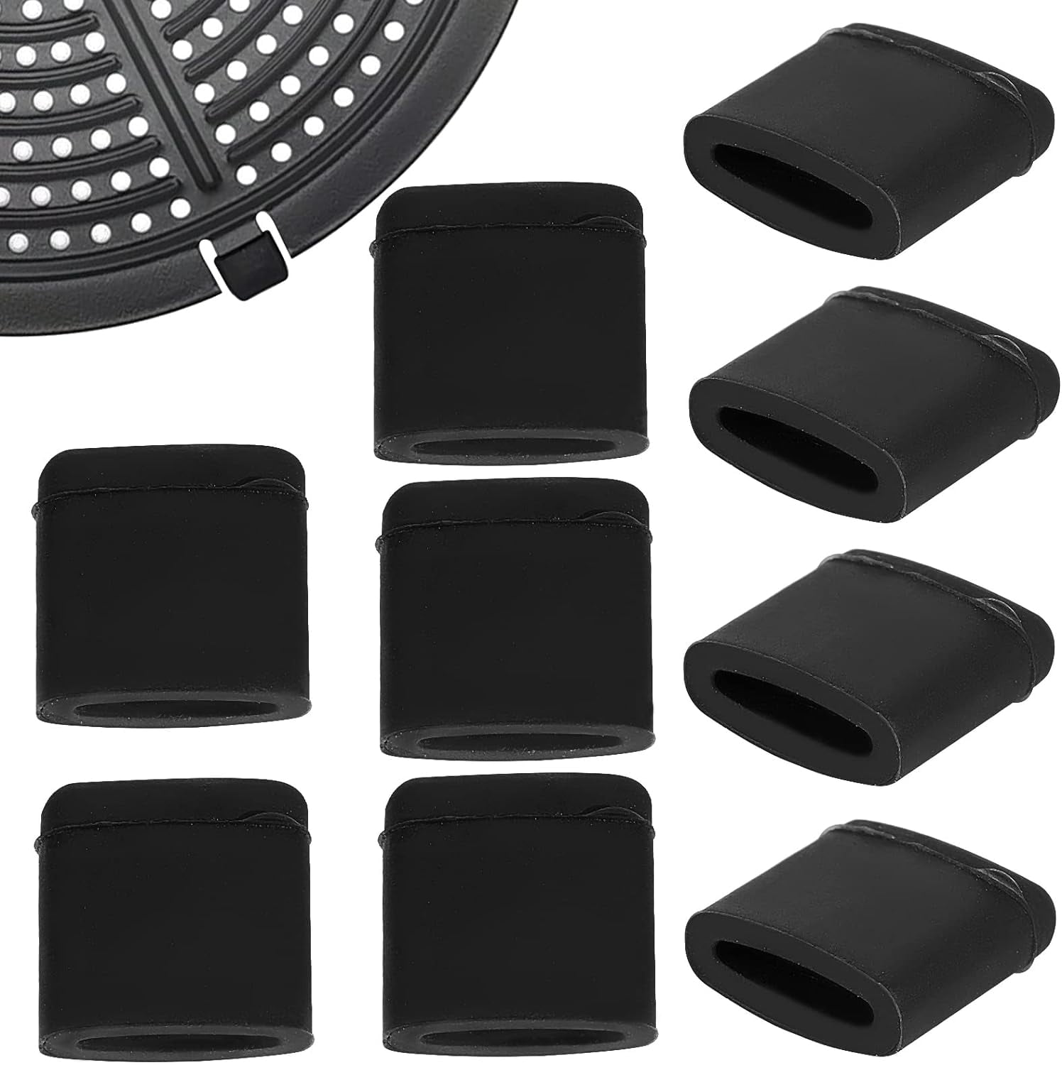 DIY 20Pcs Air Fryer Rubber Bumpers Air Fryer Tray Rubber Feet Non ...