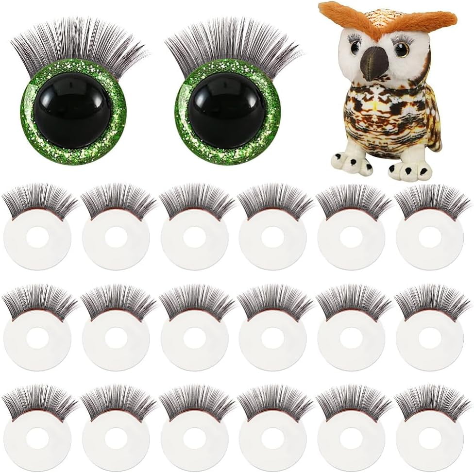 DIY 20pcs Doll Eyelashes Safety Eye Lashes Eye Make Up Accessories ...