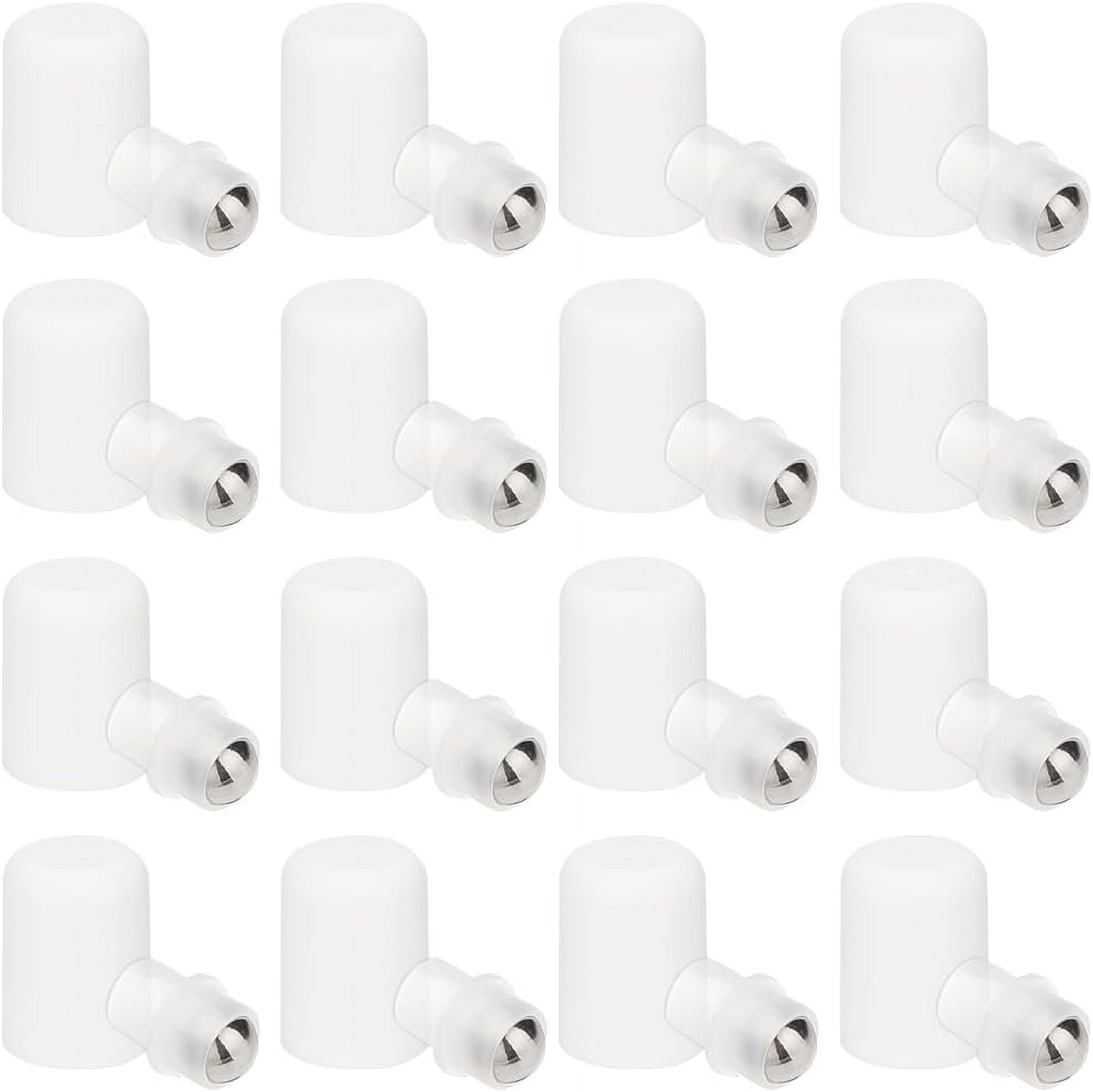 DIY 24pcs White Essential Oil Roller Inserts Kit Stainless Steel Roller ...