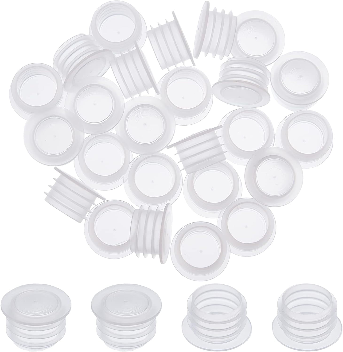 DIY 25PCS Salt and Pepper Shaker Stoppers Plastic Salt Shaker Plug ...