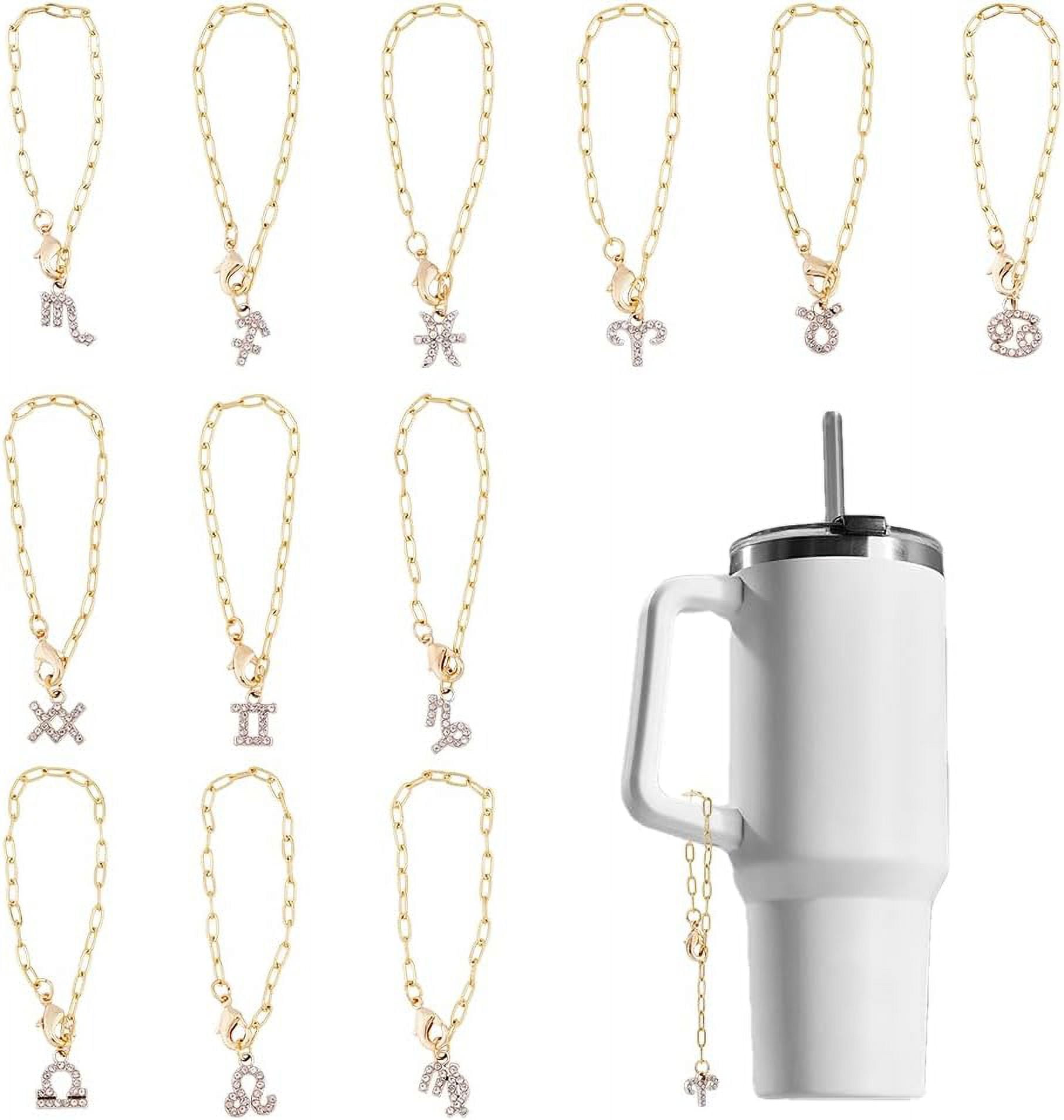 DIY 26Pcs Cup Handle Charm Letter A-Z Handle Pendant Chains Decorations ...