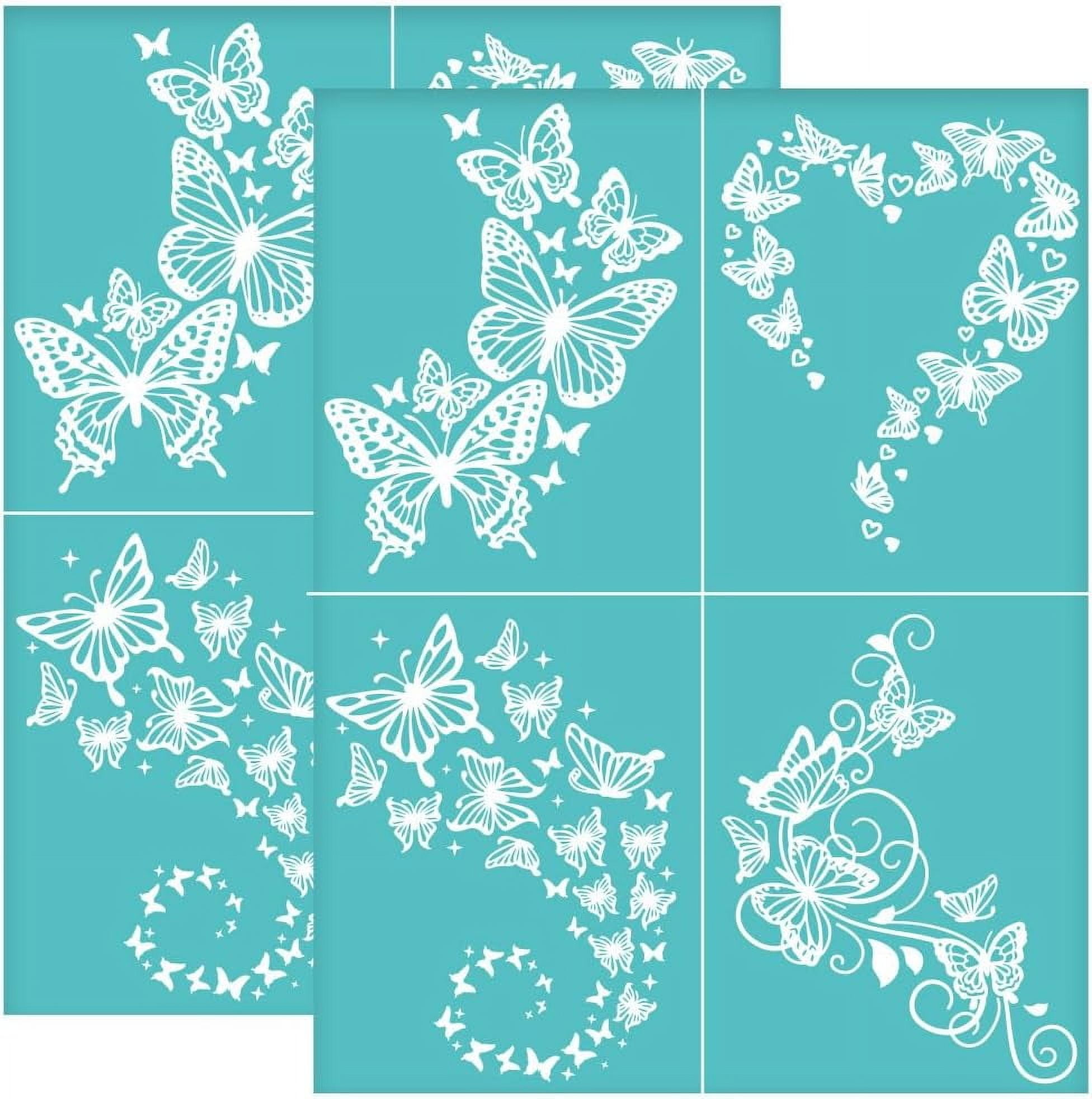DIY 2Pcs 8.6x11 Inch Self-Adhesive Silk Screen Printing Stencil ...