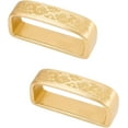 DIY 2Pcs Brass Loop Keepers Belt Loop Keepers 11.5x46x20mm Belt Loop ...