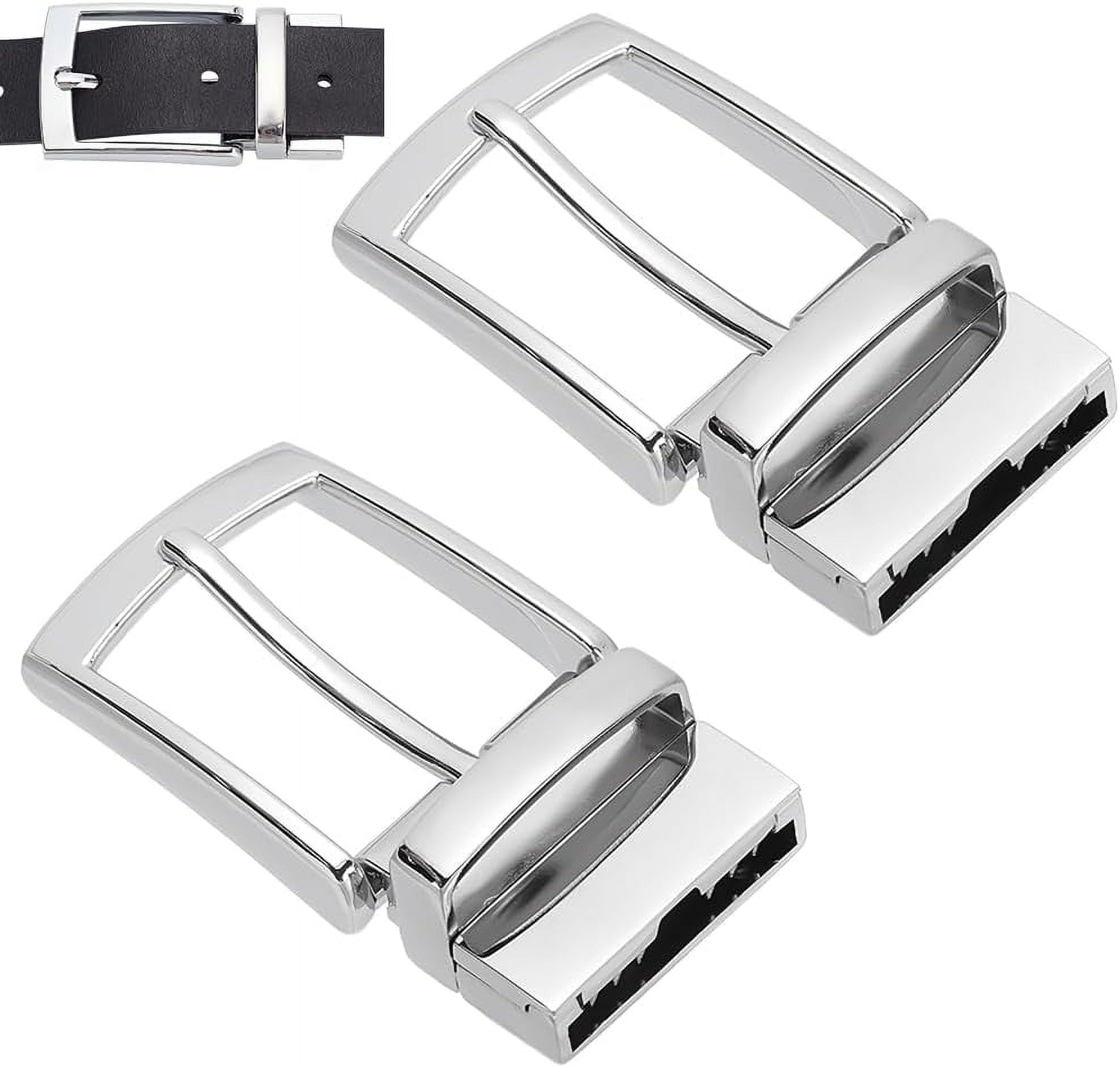 DIY 2Pcs Reversible Belt Buckle Replacement Men's Belt Rotated Buckle ...