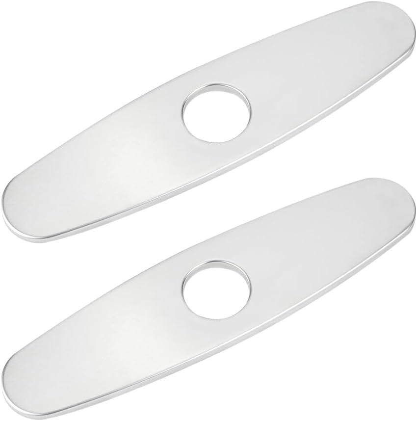 DIY 2Pcs Stainless Steel Sink Hole Covers Deck Plate for Bathroom ...