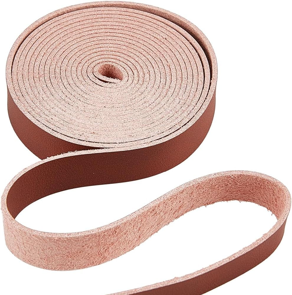 DIY 2m Full Grain Genuine Leather Strap 12.5mm Wide Leather Strips 1 ...