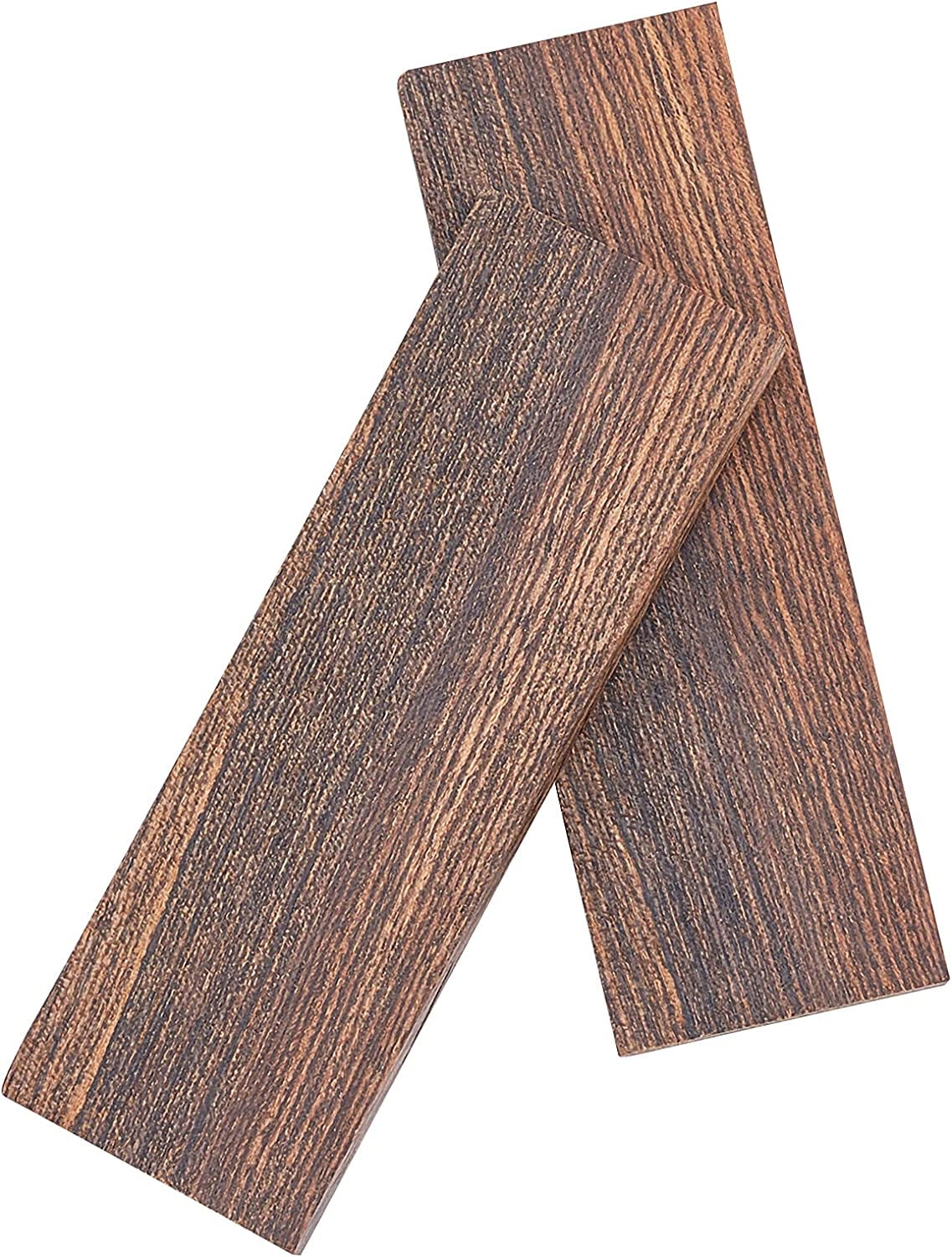 DIY 2pcs Wood Carving Blocks Exotic Wood Scales Bookmatched Knife Blank ...
