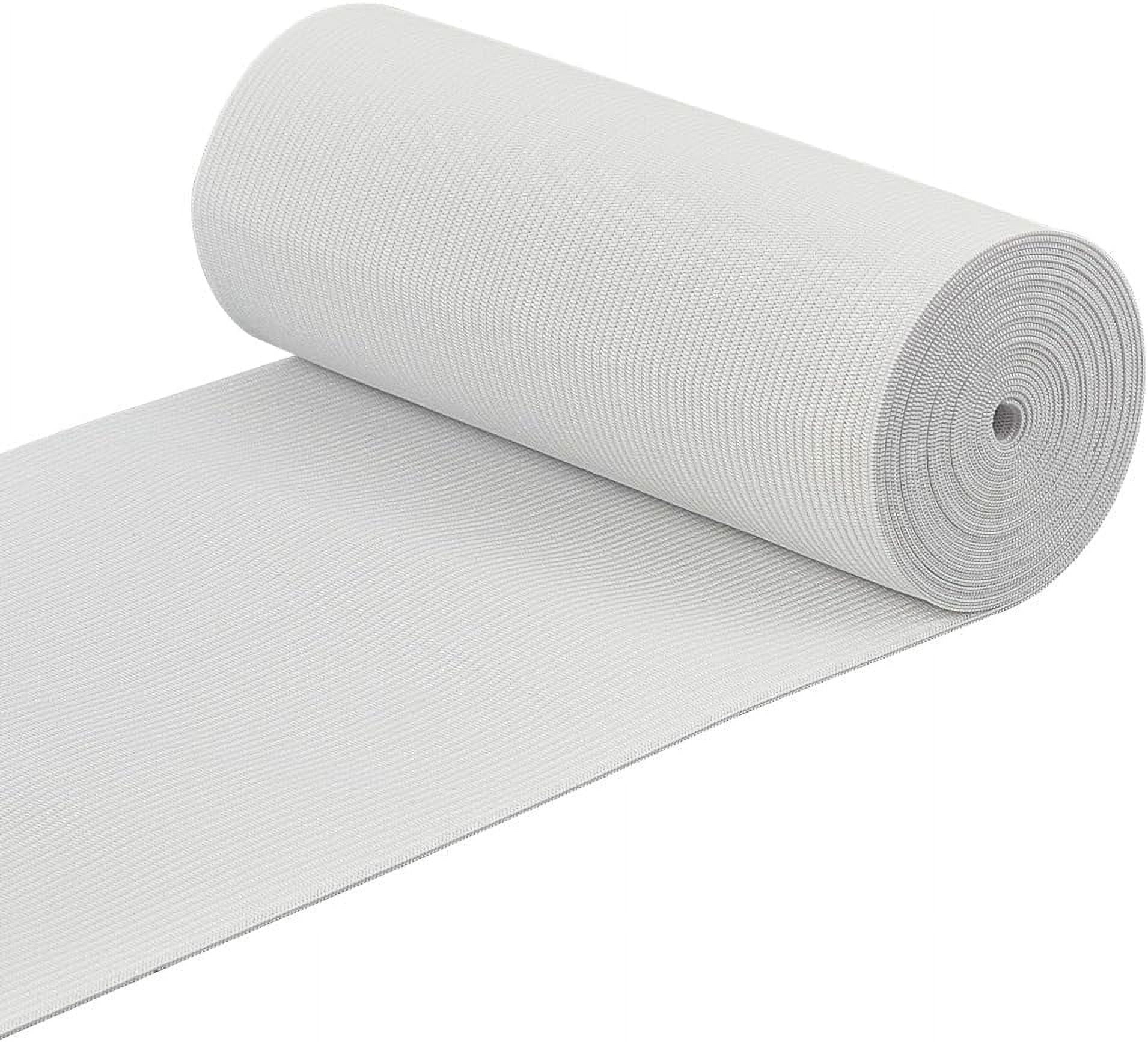 DIY 3.3 Yard/3m 6 Inch Wide Flat Elastic Band White Heavy Stretch Knit ...