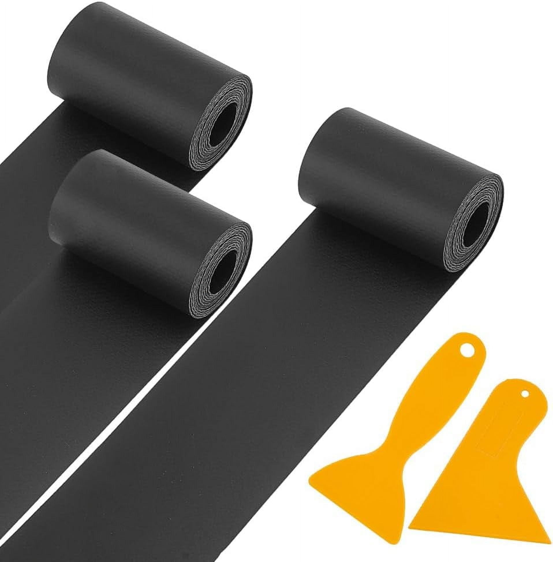 DIY 3 Rolls Kayak Patcheswith 2 Pcs Ship Repairing Scrapers Black PVC ...