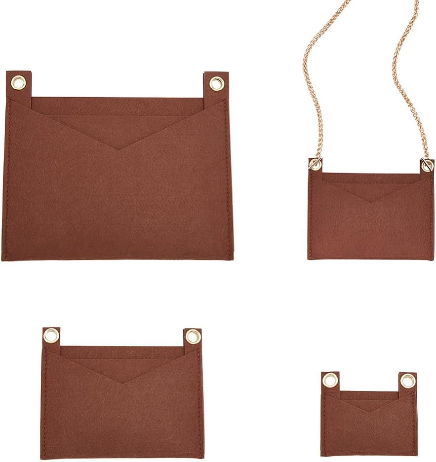 DIY 3 Sizes Purse Oganizer Insert Felt Handbag Insert Liner with Eyelet ...