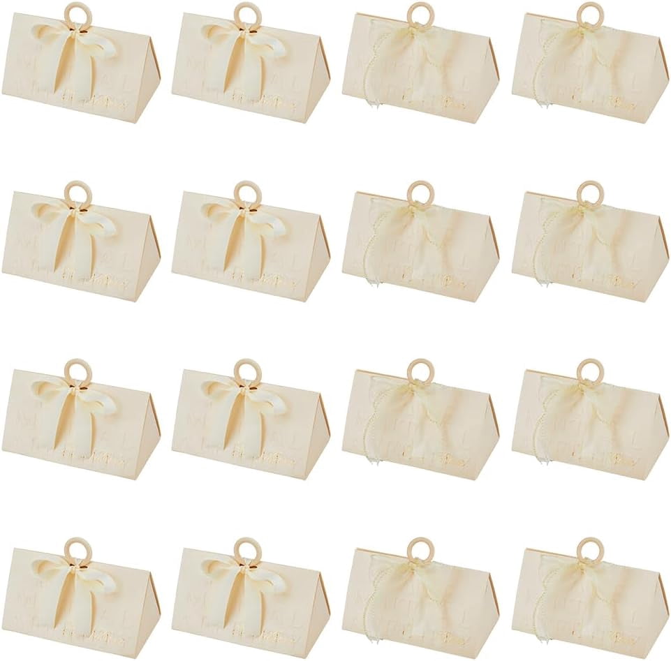 DIY 30 Sets Cardboard Candy Box 2 Styles Wedding Favor Boxes Chocolate ...