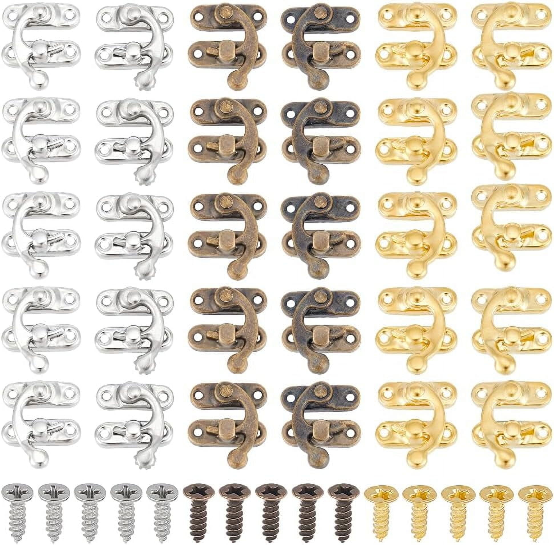 DIY 30Pcs Jewelry Box Latch Hook Clasp Jewelry Box Hardware Jewelry ...