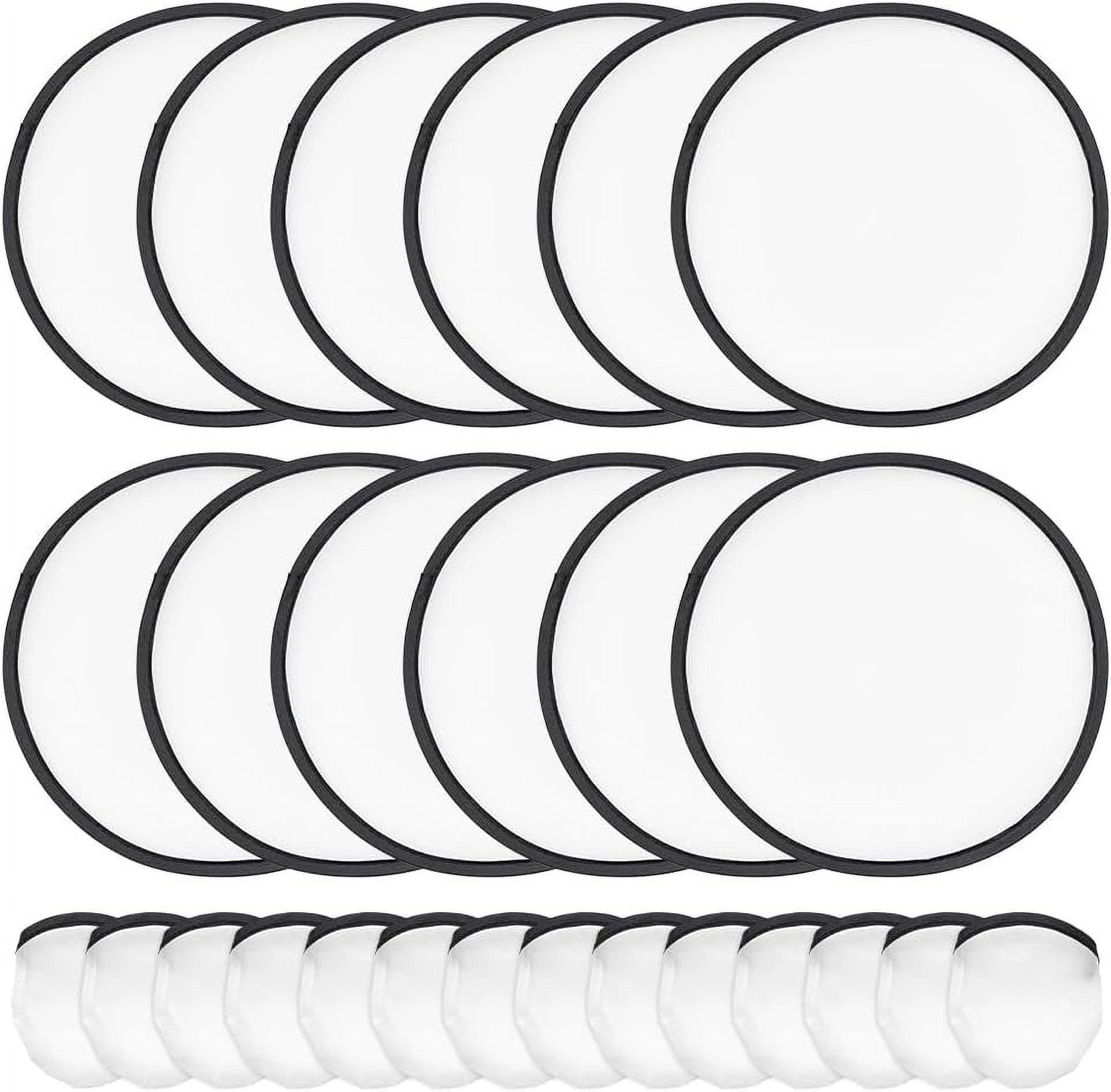 DIY 30Pcs White Foldable Flying Disc Fans 9.8inch Sublimation Fans ...