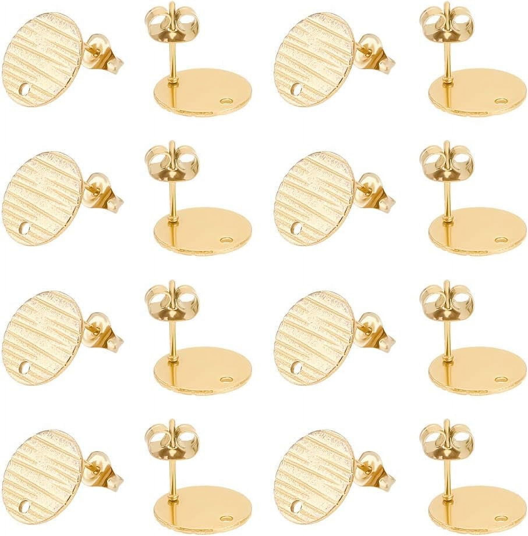 DIY 30pcs 0.8mm Pin Ion Plating 304 Stainless Steel Stud Earring ...