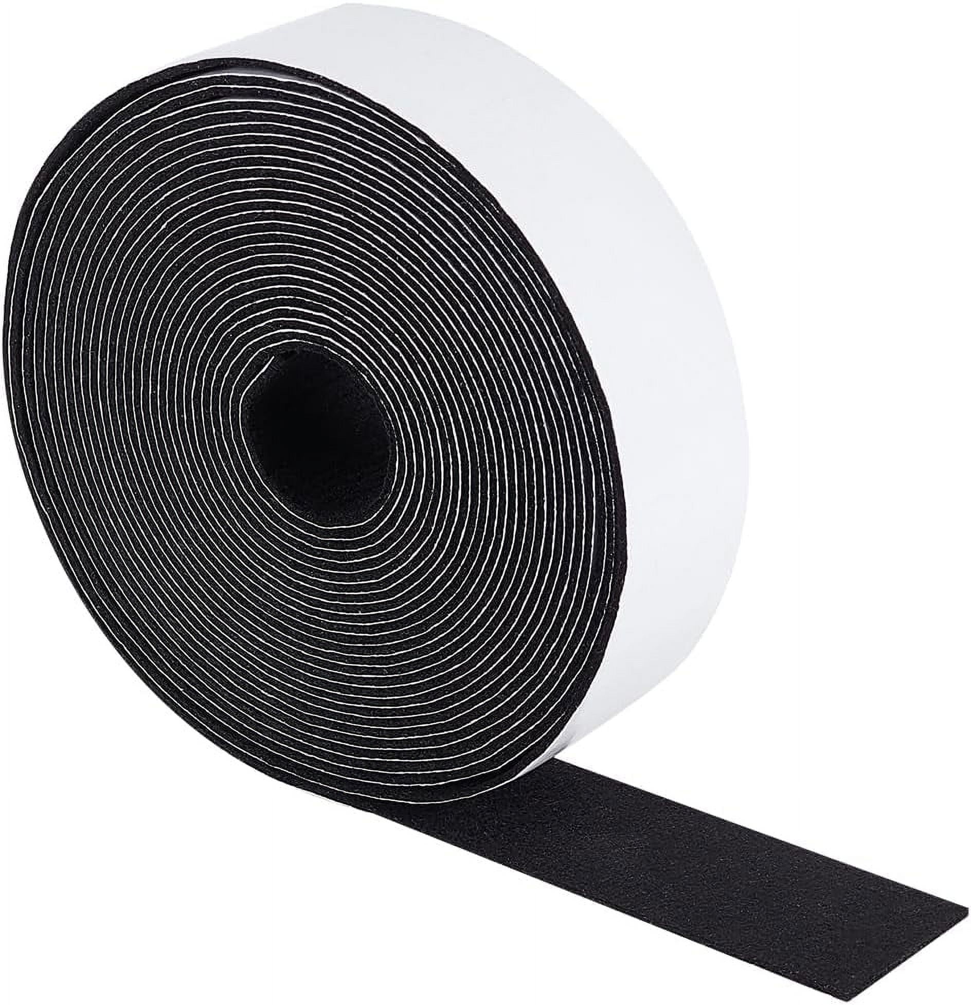 DIY 315Inches Black Adhesive Felt Tape Felt Strips with Adhesive ...