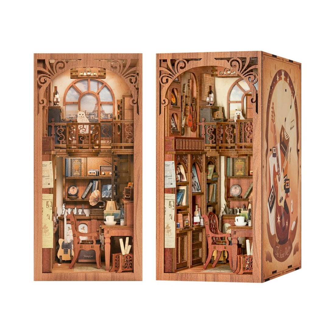 3D DIY Wood Puzzle The Secret Rhythm Book Nook Craft Kit - Walmart.com