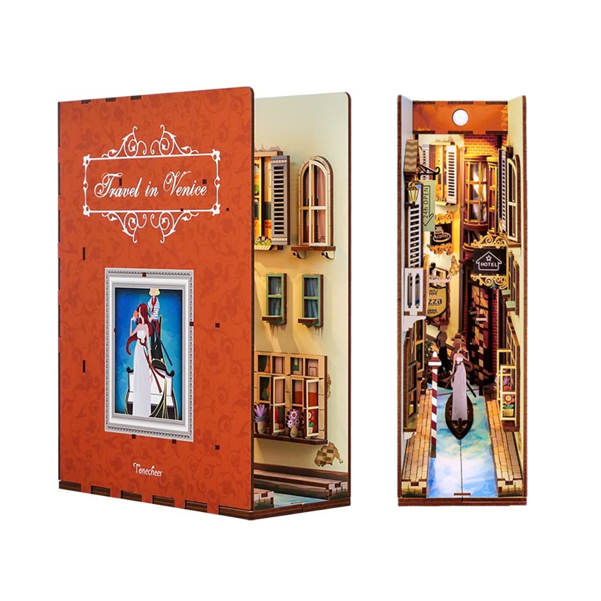 DIY 3D Book Nook Kit Travel in Venice 127pcs - Walmart.com