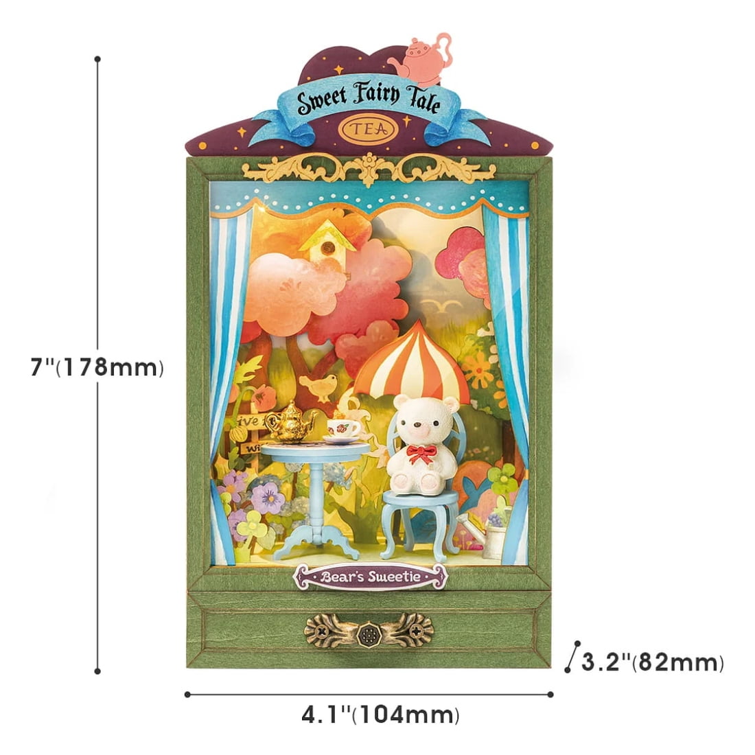 DIY 3D Box Theater Puzzle Bear's Sweetie 44pcs - Walmart.com
