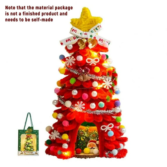 DIY 3D Christmas Tree Craft Kit Complete All Materials Safe for Family ...