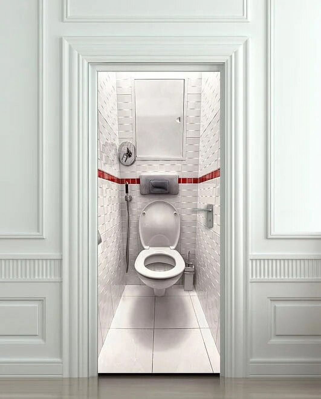 DIY 3D Door stickers Waterproof wallpaper door living room bedroom ...