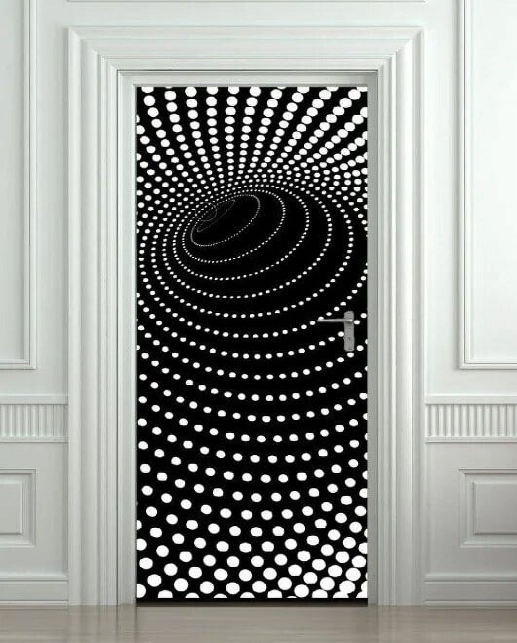 DIY 3D Door stickers Waterproof wallpaper door living room bedroom ...