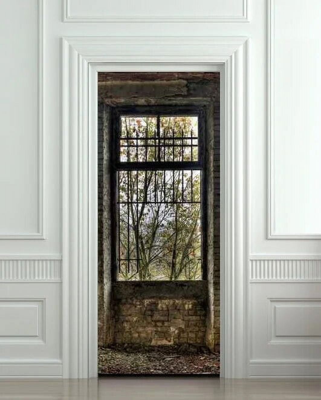 DIY 3D Door stickers Waterproof wallpaper door living room bedroom ...