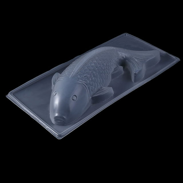 DIY 3D Koi Fish Plastic Cake Chocolate Mould Jelly Handmade Transparent ...