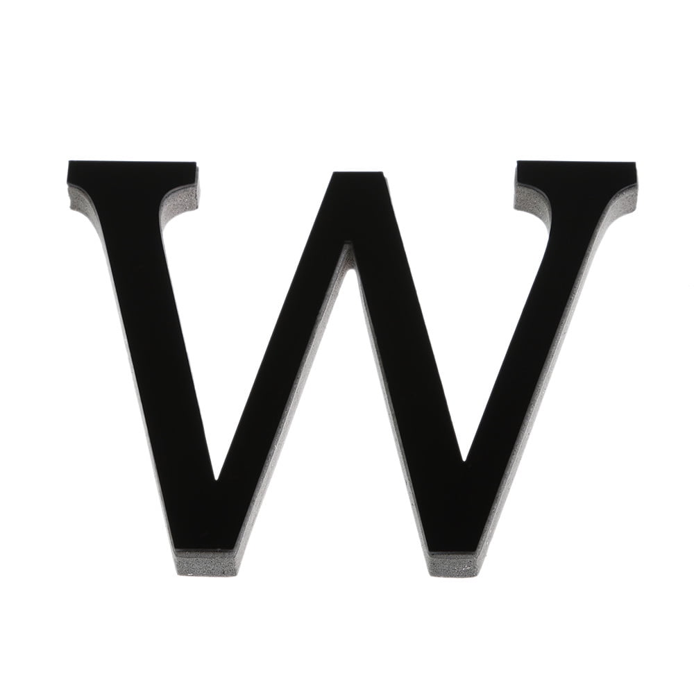 DIY 3D Mirror Acrylic Wall Stickers – 26 Letters A-Z Gold Alphabet ...