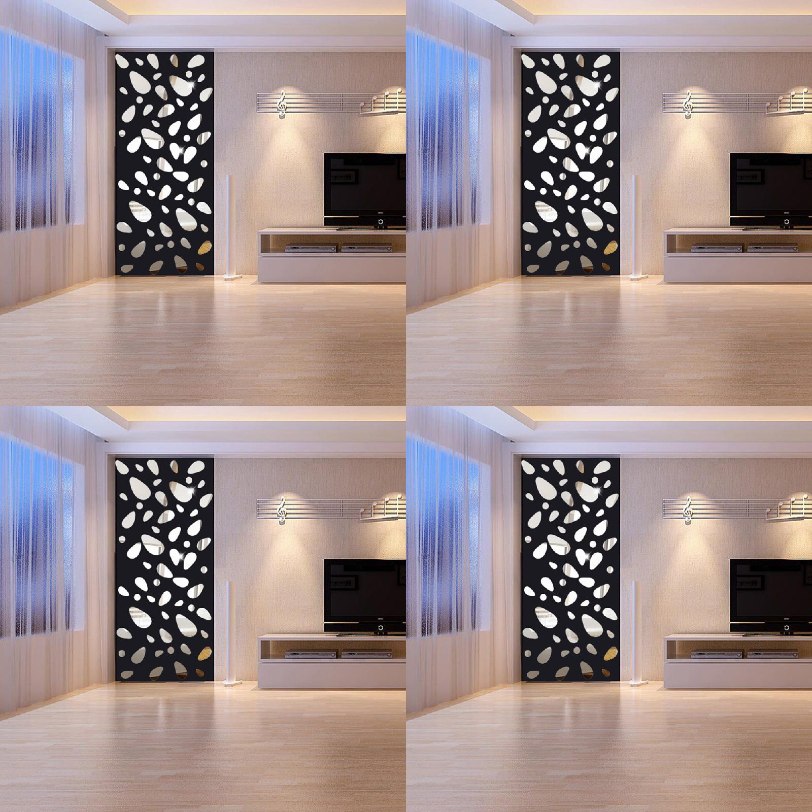 DIY 3D Mirror Removable Wall Sticker Decal Home Decor Art 12Pcs DIY ...