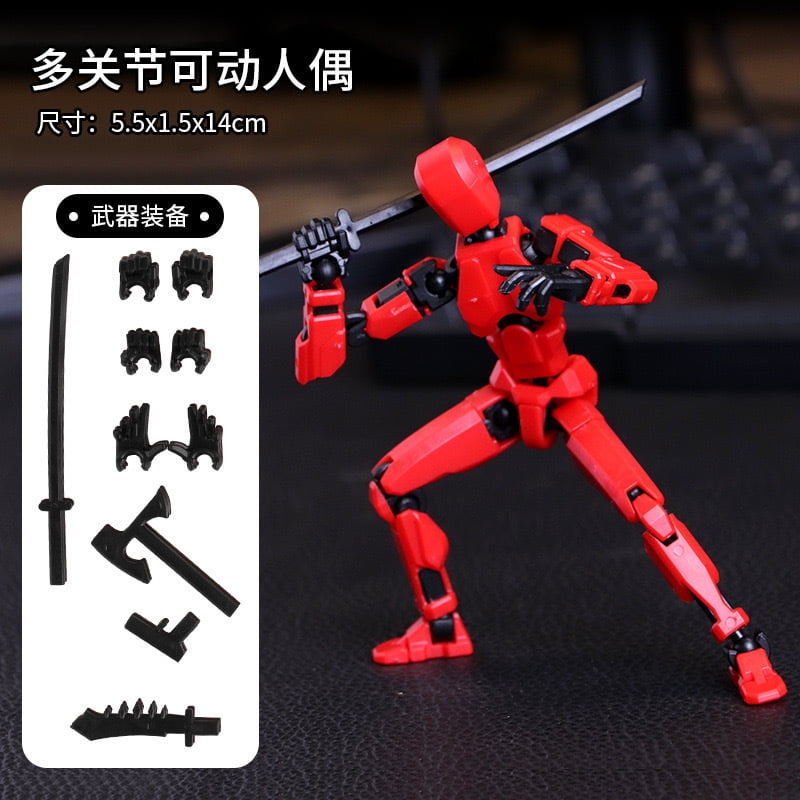 DIY 3D Printed Movable Shapeshift Robot Action Figuras Lucky 13 Figure ...