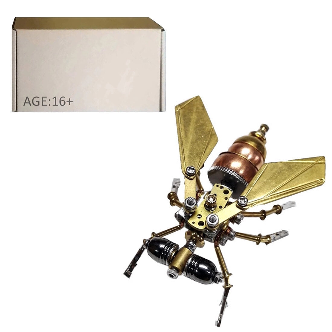 DIY 3D Steampunk Mechanical Insect Fly Metal Model Kit, Mini Creative ...
