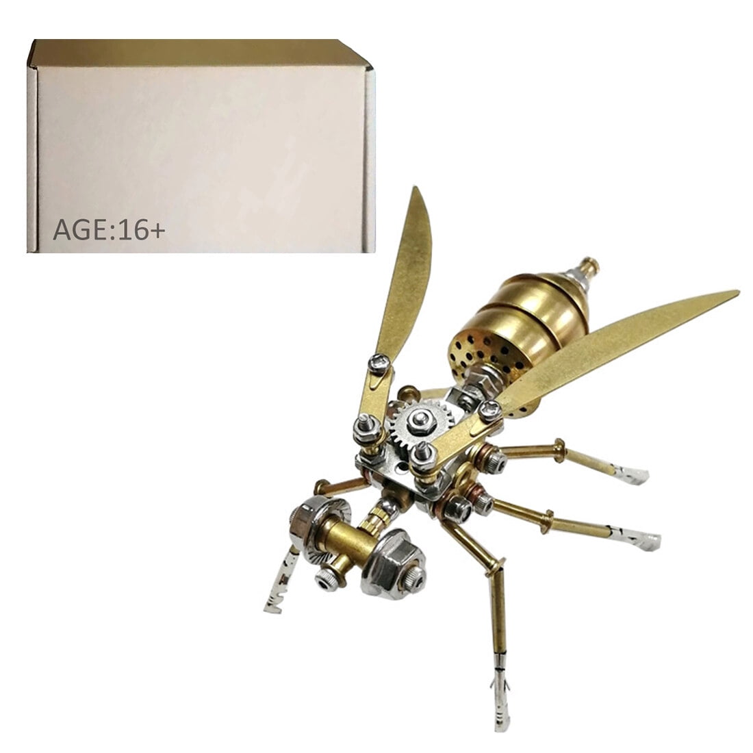 DIY 3D Steampunk Mechanical Insect Wasp Metal Model Kit, Creative ...