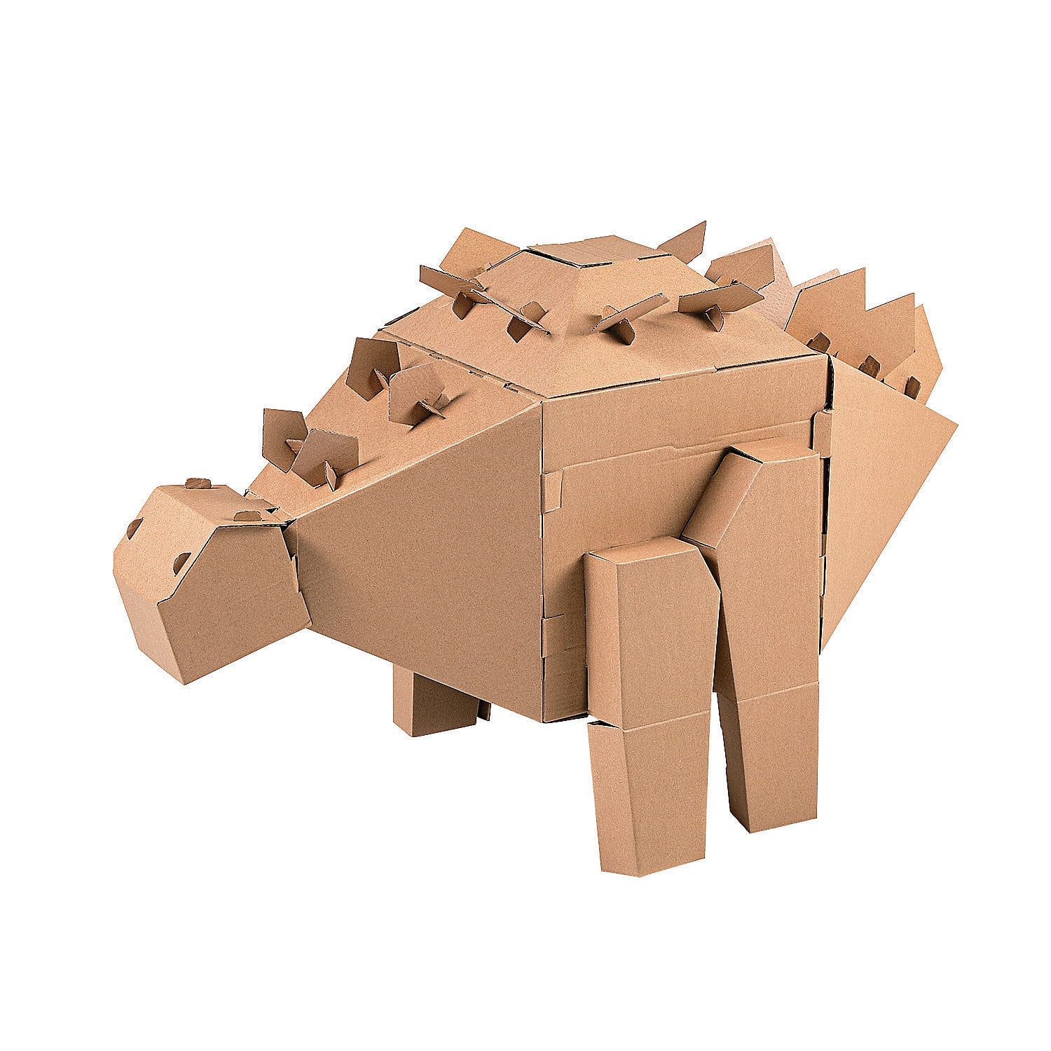 DIY 3D Stegosaurus Dinosaur Cardboard Stand-Up, Craft Kits, Toy, DYO ...