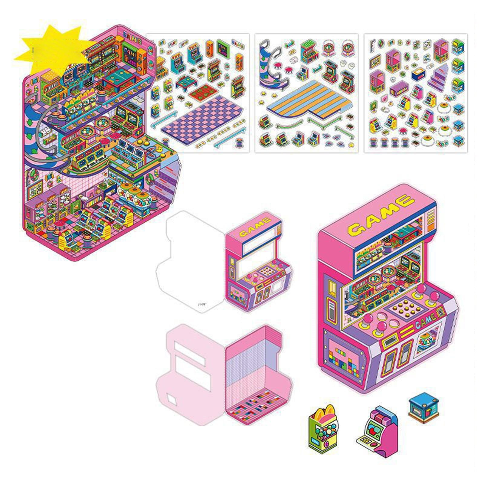 DIY 3D Sticker Scene 8 DIY 3D Stickers Make Your Own Mini Room Scenes ...