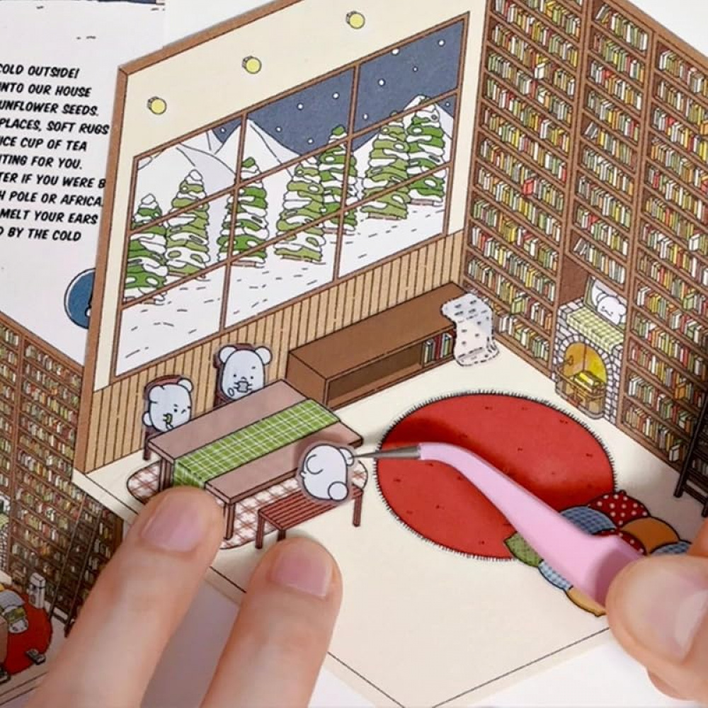 DIY 3D Sticker Scene, 3D Cozy Little Home Scene Stickers,Make a ...