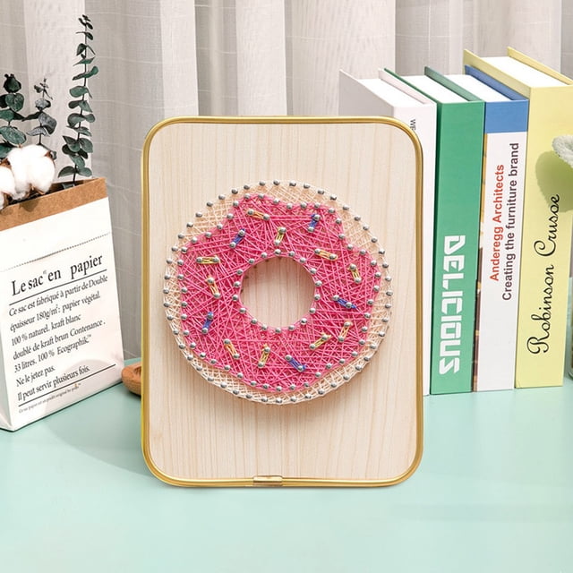 DIY 3D String Art Kit Wooden Board Home Decor Handmade Crafts Birthday ...