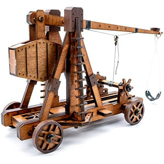 DIY 3D Wooden Puzzles for Adults Trebuchet Science Building Kit Model ...