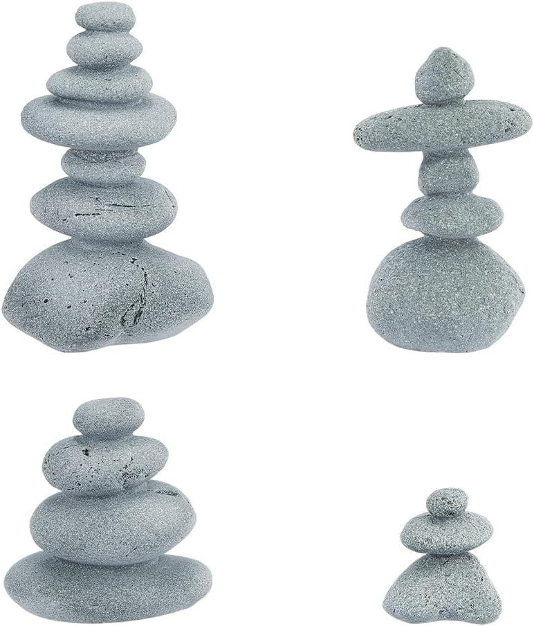 DIY 4 Styles Stacking Stones Japanese Garden Decorations Balanced ...