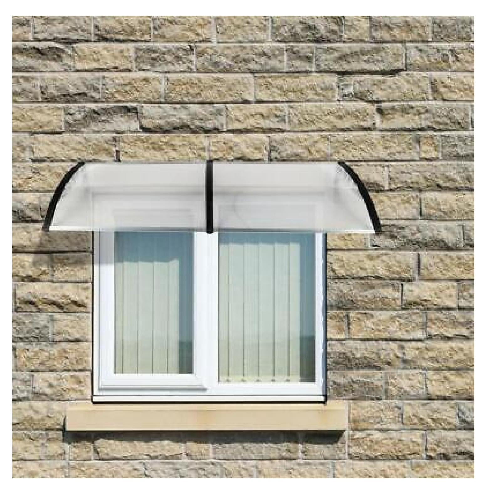 DIY 40" x 80" Outdoor Polycarbonate Front Door Window Awning Patio ...